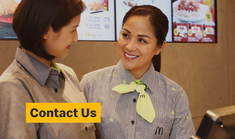 Contact Us | McDonald's Philippines