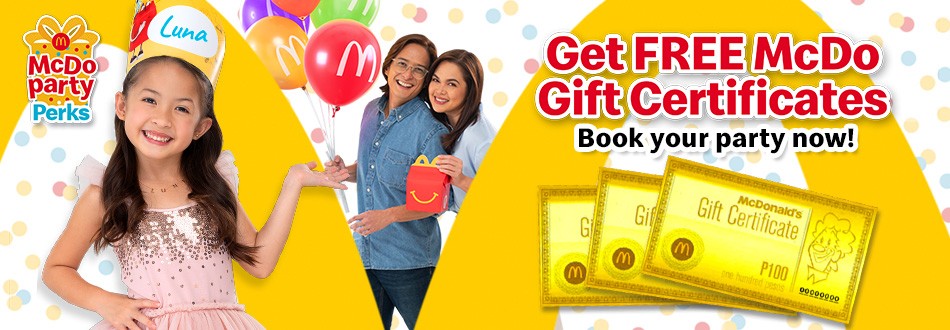 McDONALD’S PARTY PERKS PROMO | McDonald's Philippines